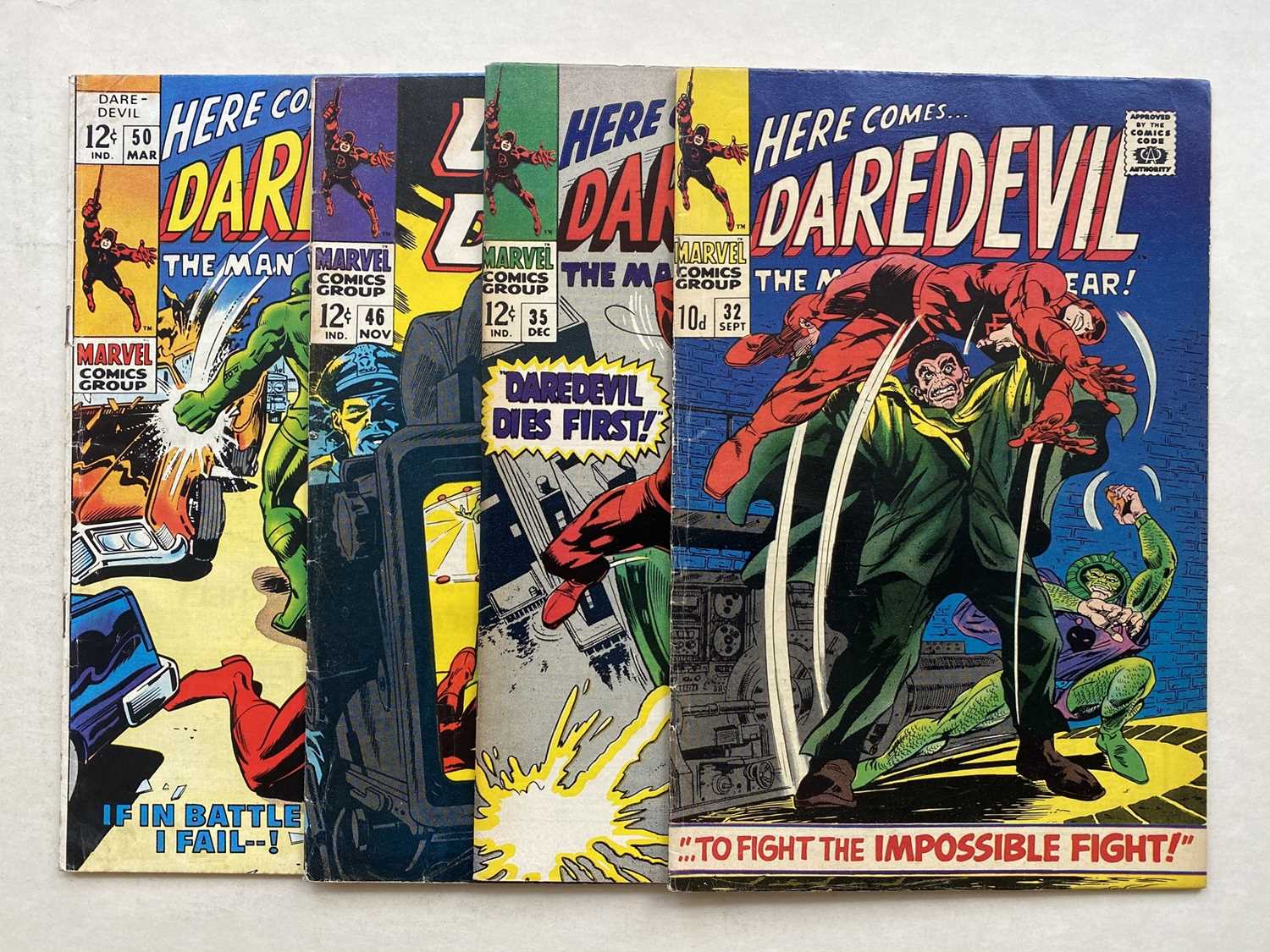 Lot 380 - DAREDEVIL # 32, 35, 46, 50 (Group of 4)