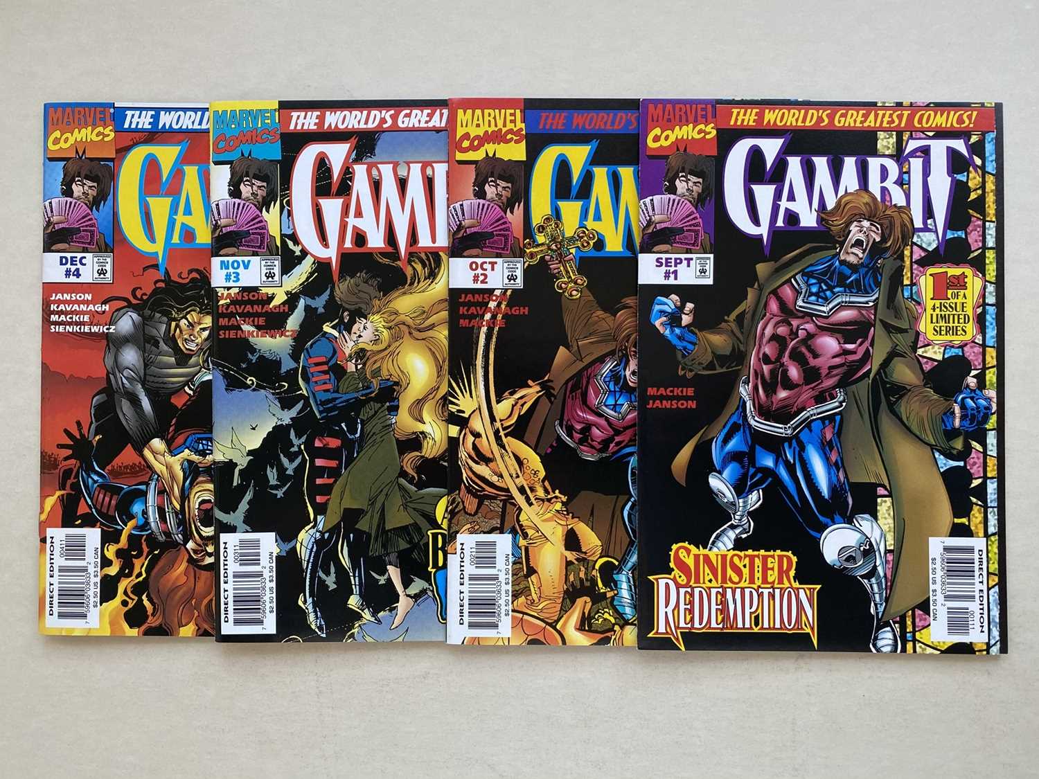 Lot 442 - GAMBIT # 1, 2, 3, 4 (Group of 4) - (1997