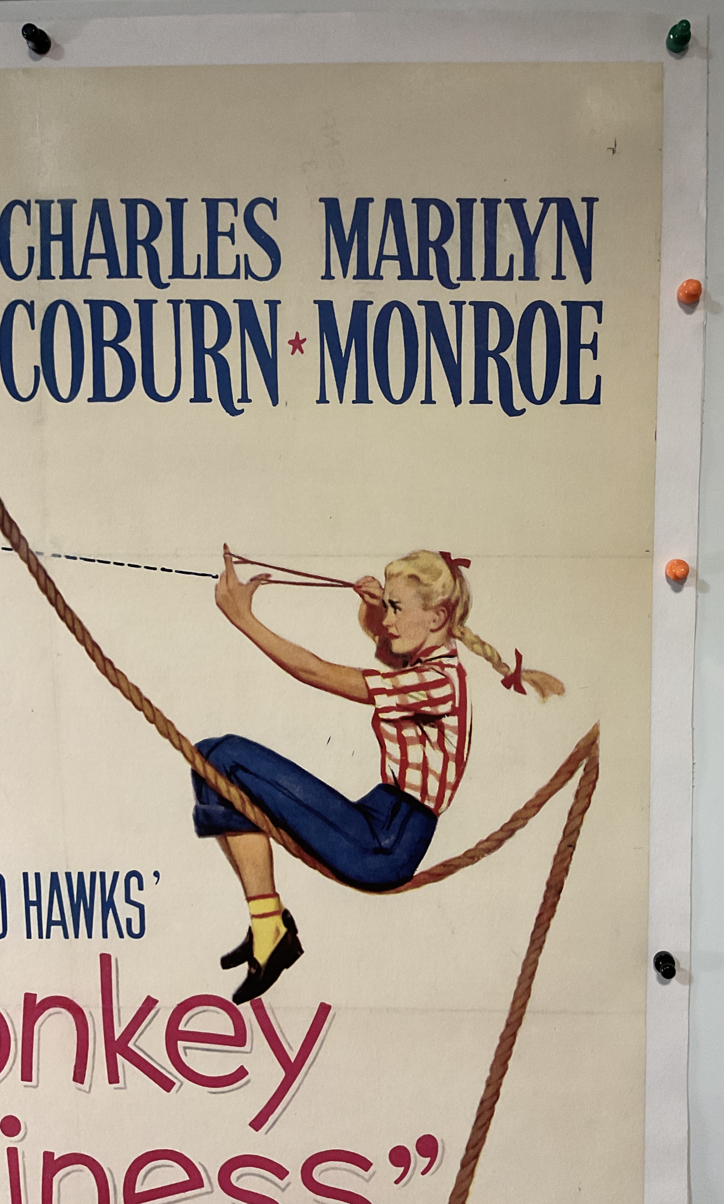 Lot 134 - MONKEY BUSINESS (1952) US one sheet film