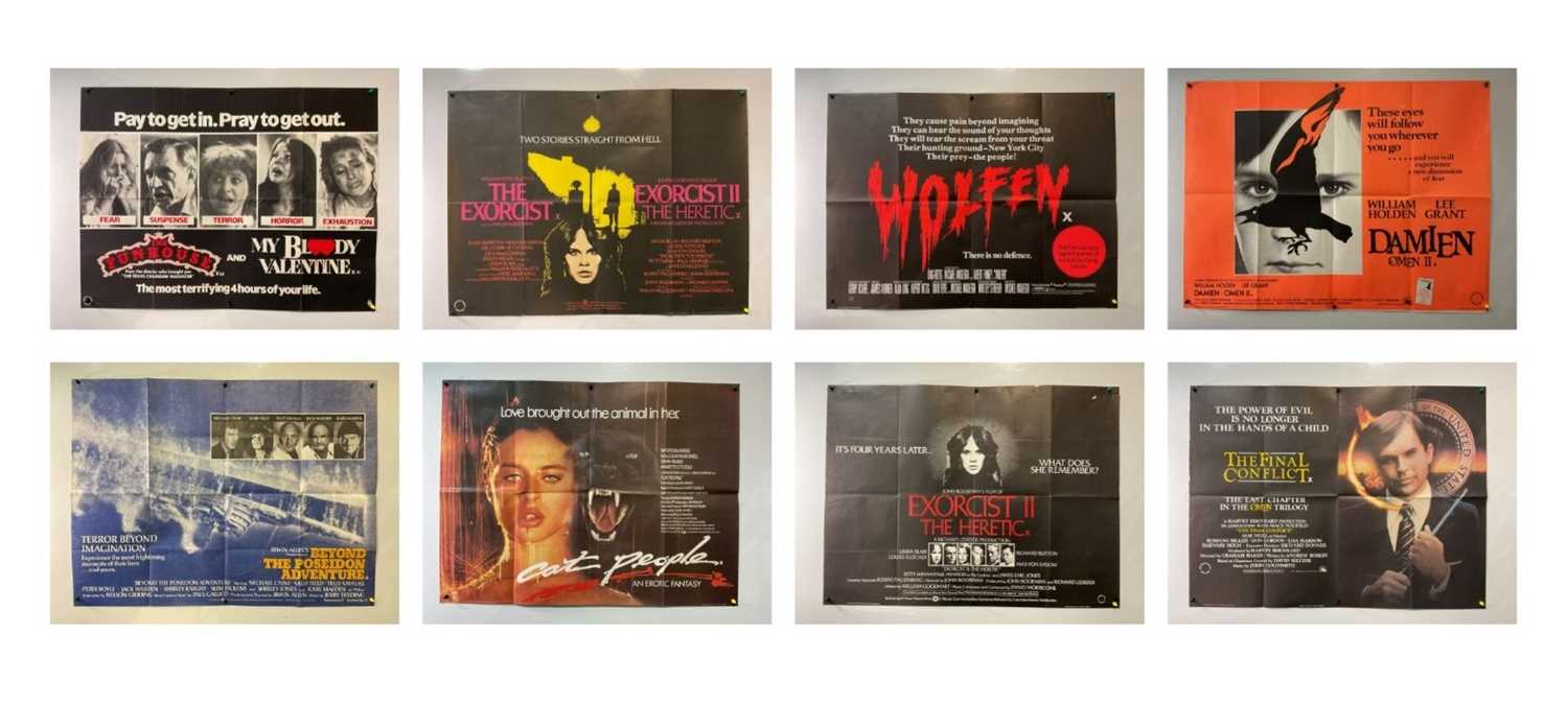Lot 351 - A group of Horror film posters comprising