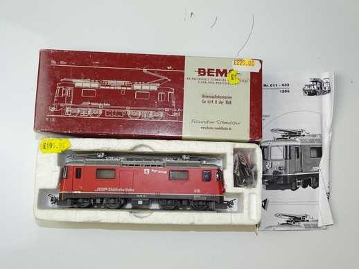 Lot 268 - HOm GAUGE MODEL RAILWAYS: A BEMO Swiss