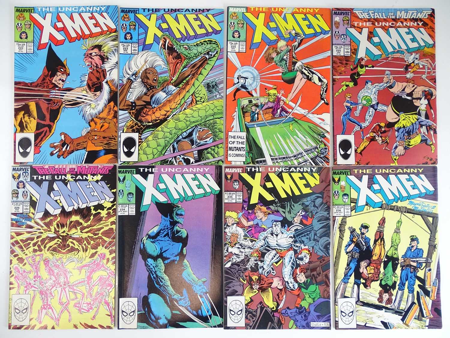 Lot 442 - UNCANNY X-MEN #222, 223, 224, 225, 226, 234,