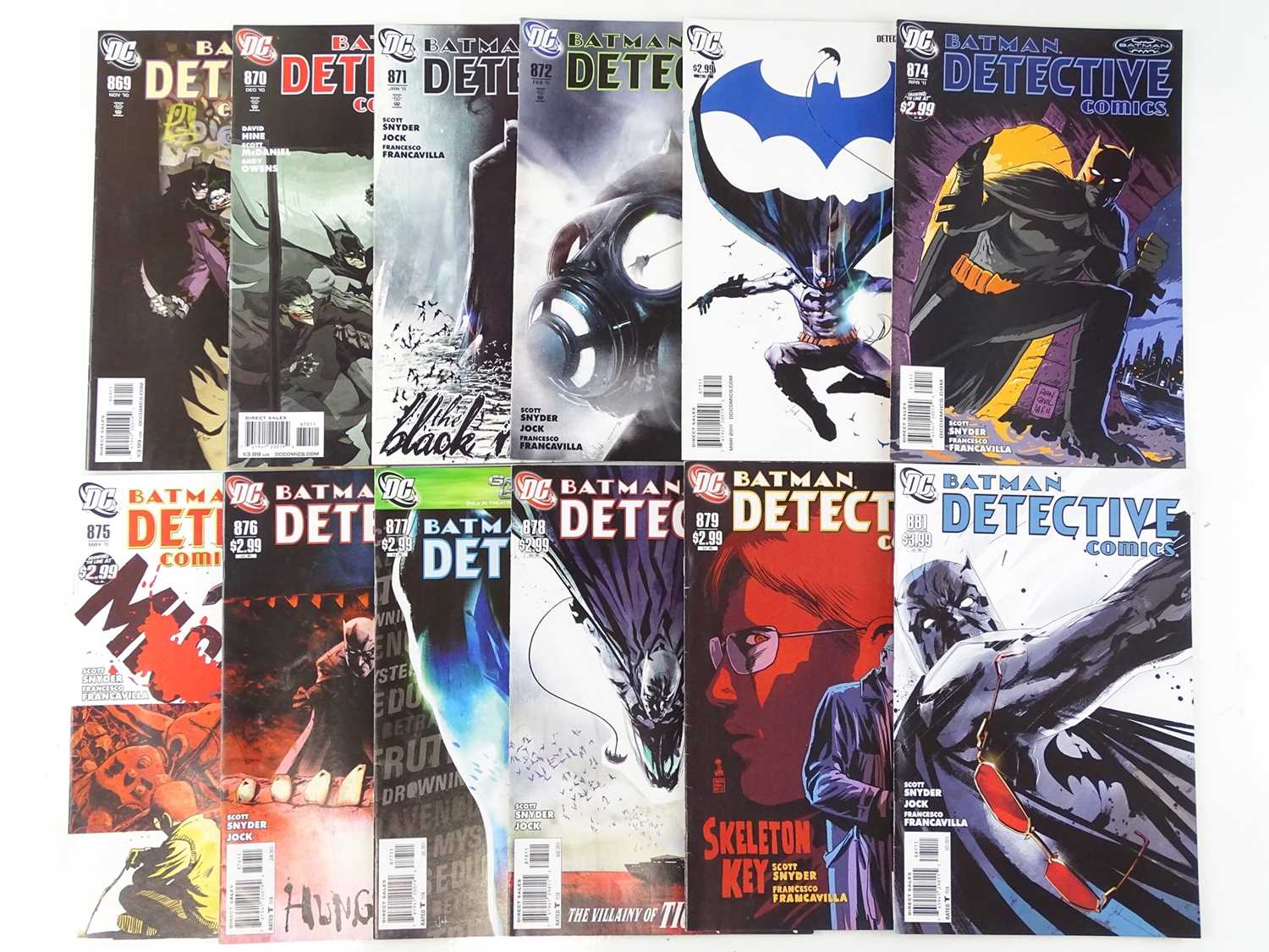Lot 571 - DETECTIVE COMICS: BATMAN #869, 870, 871, 872,