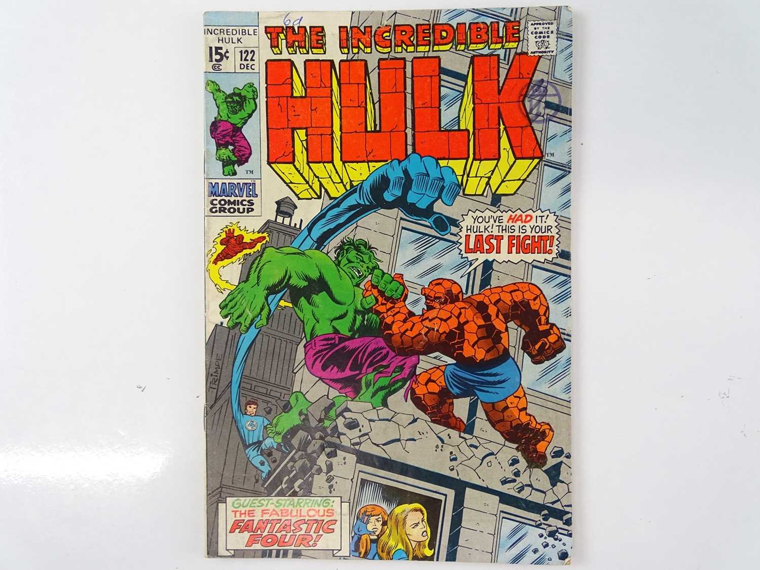 Lot 611 - INCREDIBLE HULK #122 - (1969 - MARVEL - UK