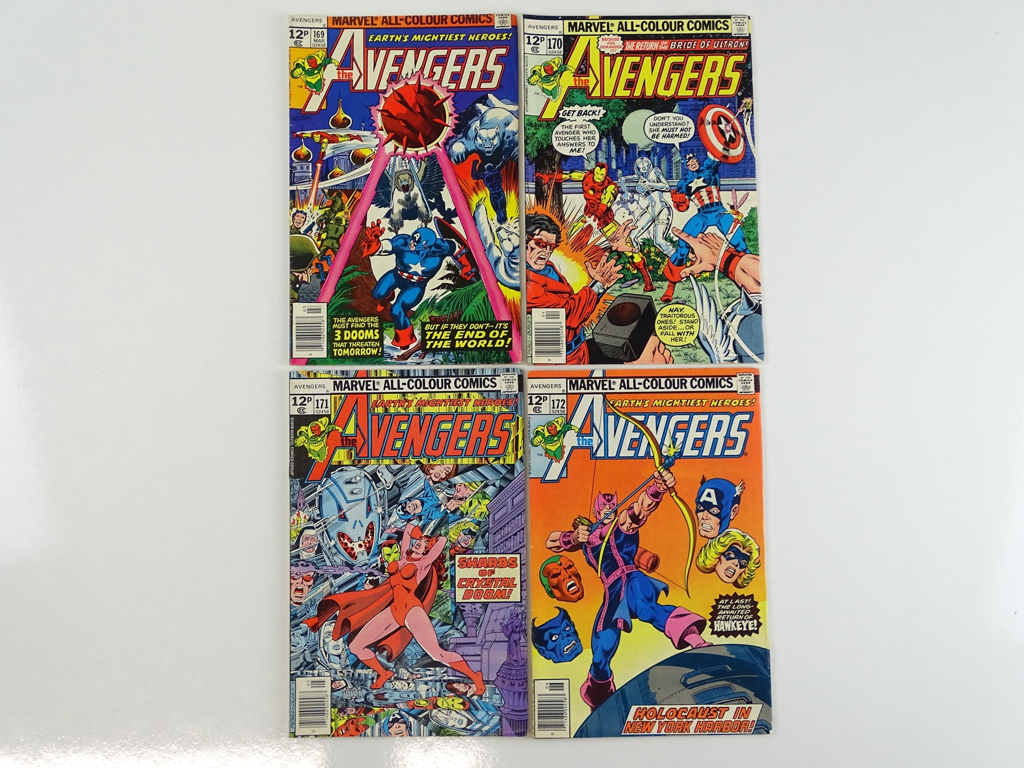 Lot 79 - AVENGERS #169, 170, 171, 172 - (4 in Lot)
