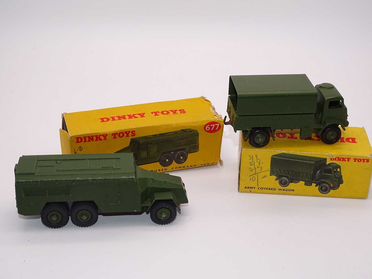 Lot 192 - A pair of DINKY Toys Military vehicles