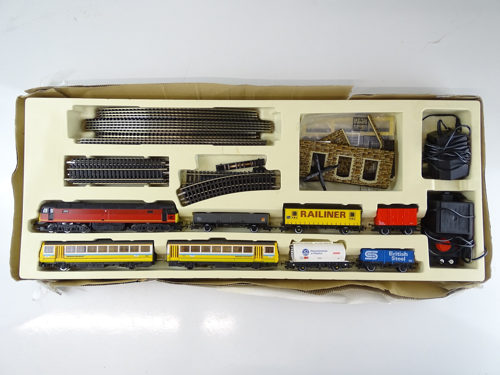 Lot 421 - A HORNBY "Twin Train" train set, appears