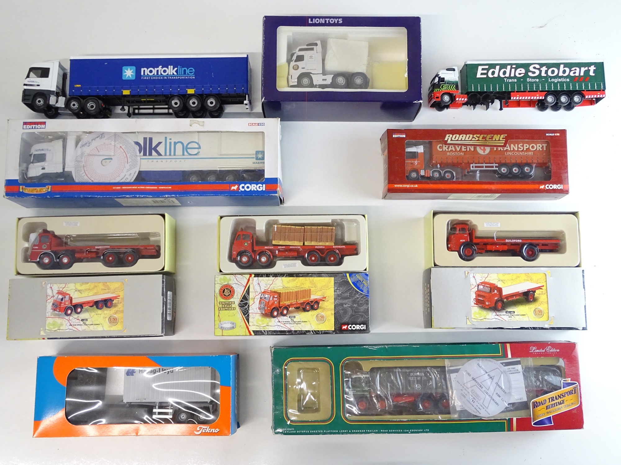 Lot 55 - A quantity of larger scale diecast lorries by