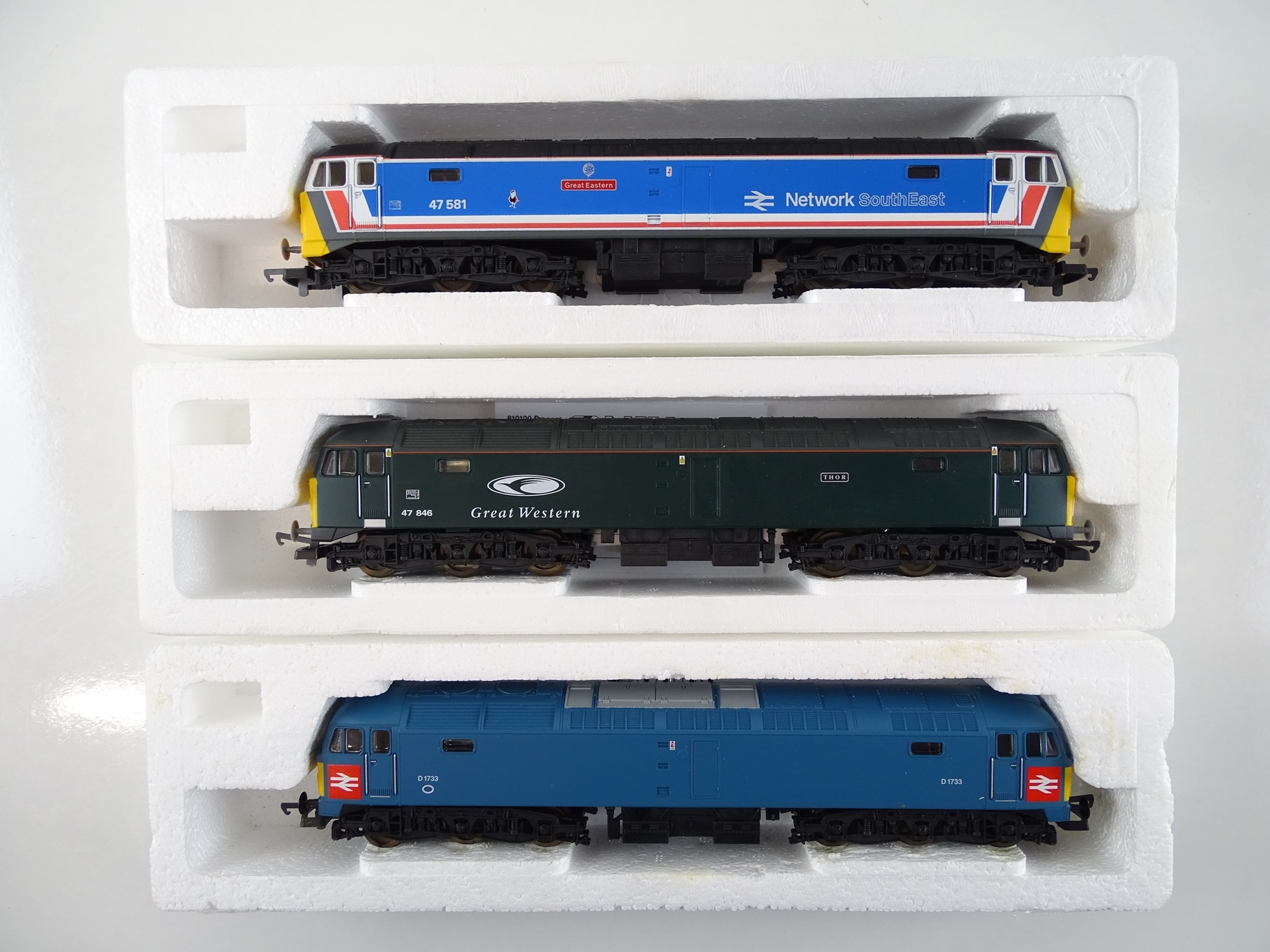 Lot 546 - A trio of LIMA Class 47 diesel locos in