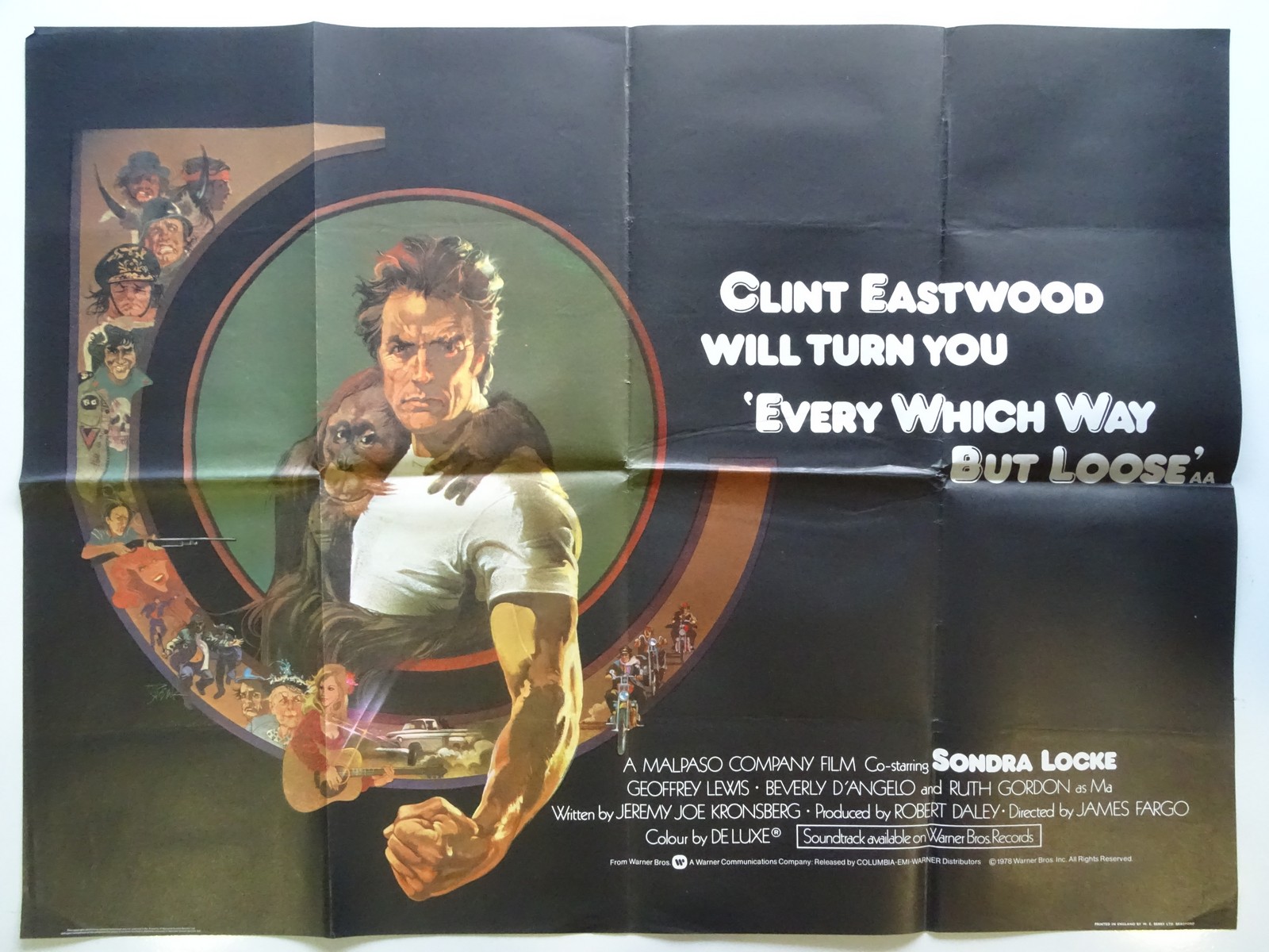 Lot 146 - EVERY WHICH WAY BUT LOOSE (1978) - UK Quad