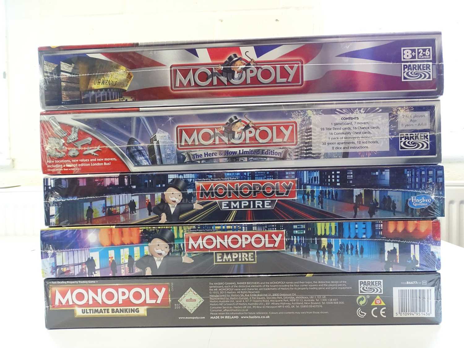Lot 122 - A group of Monopoly sets, all sealed as new,