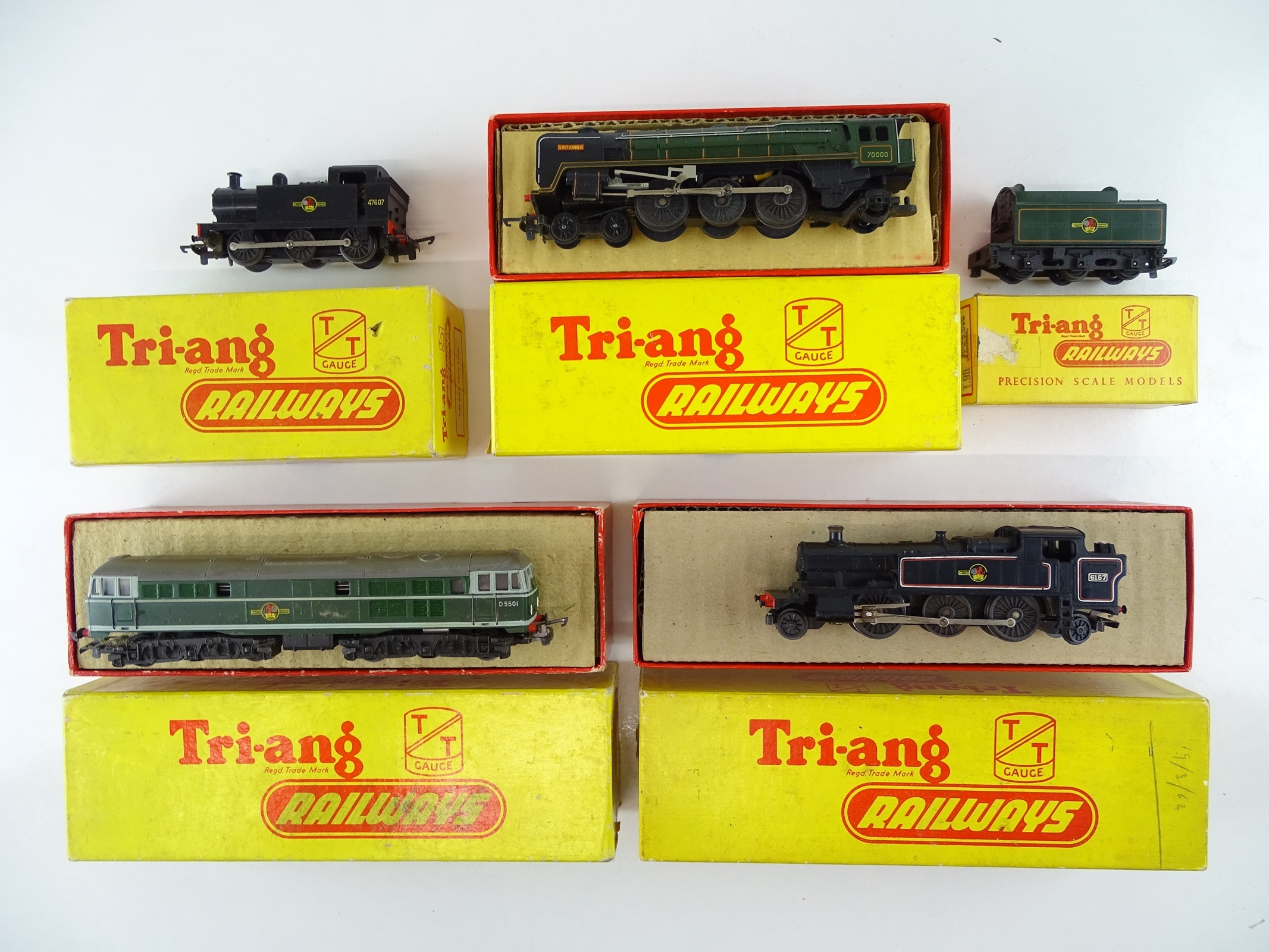 Lot 157 - A group of TRI-ANG TT Gauge locomotives