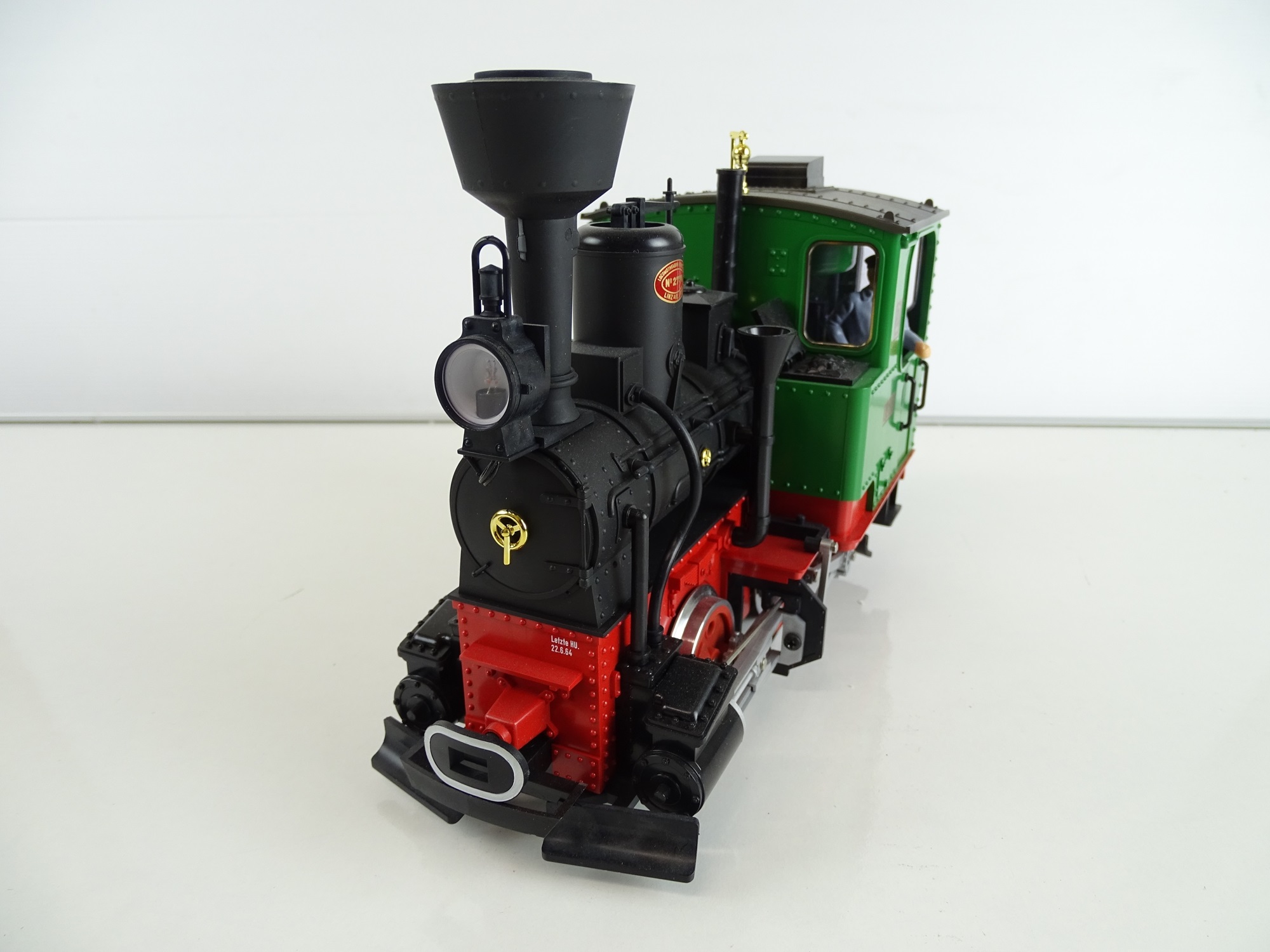Lot 99 - An LGB G Scale 0-4-0 steam tank locomotive in