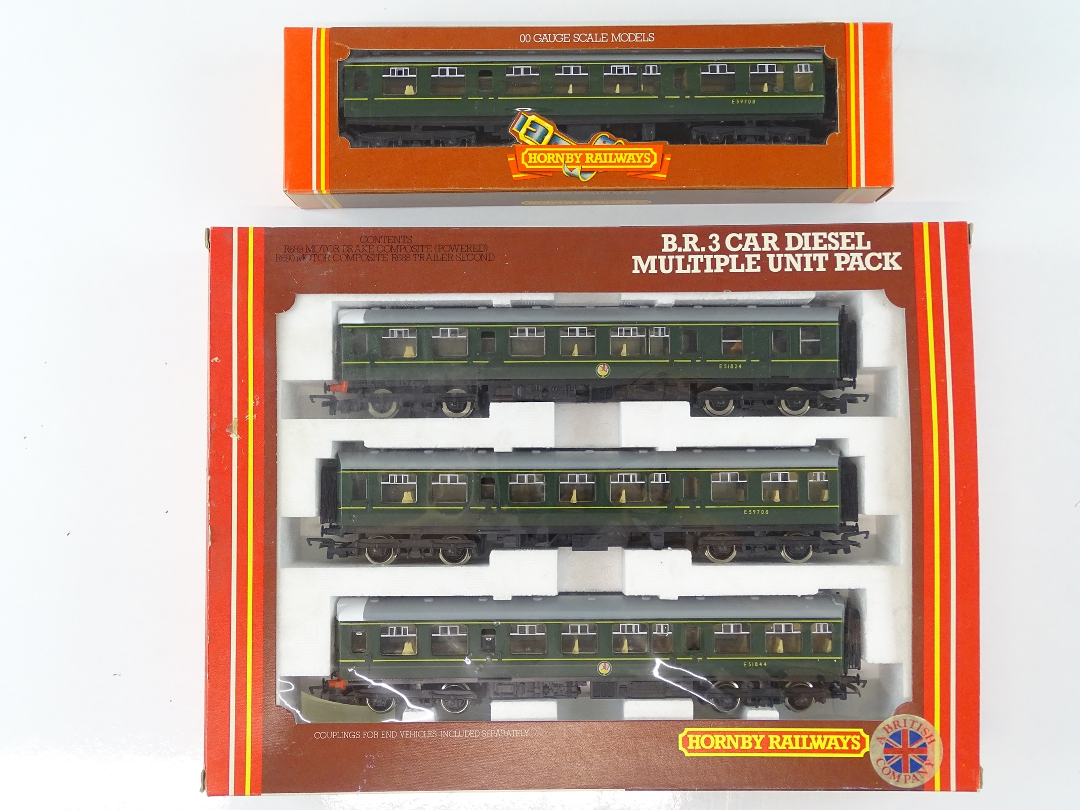Lot 287 - A HORNBY R687 Class 110 3-Car DMU together