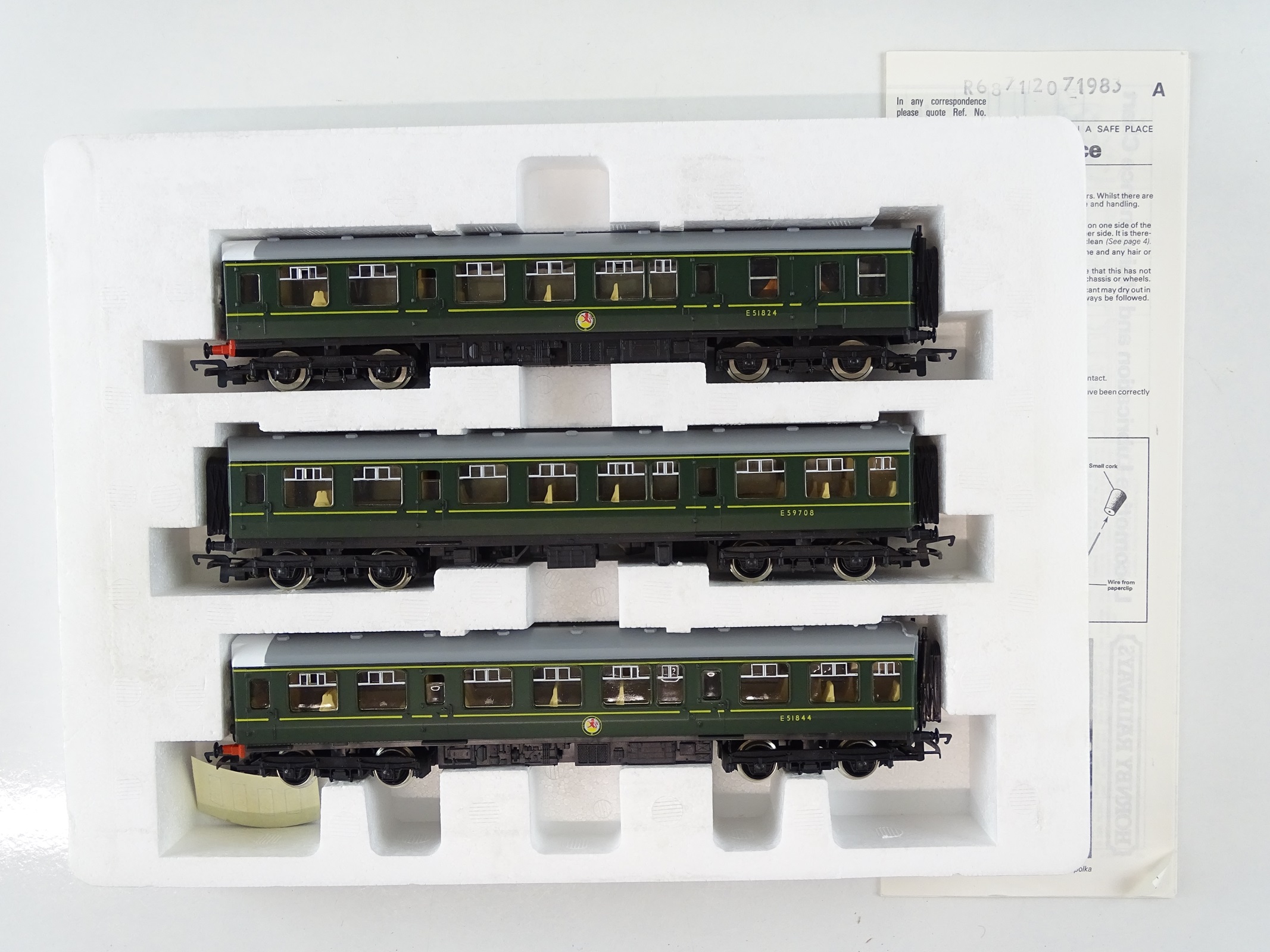 Lot 287 - A HORNBY R687 Class 110 3-Car DMU together