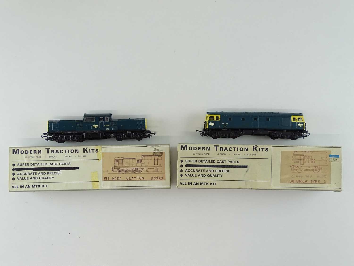 Lot 308 - A pair of MODERN TRACTION KITS OO Gauge kit