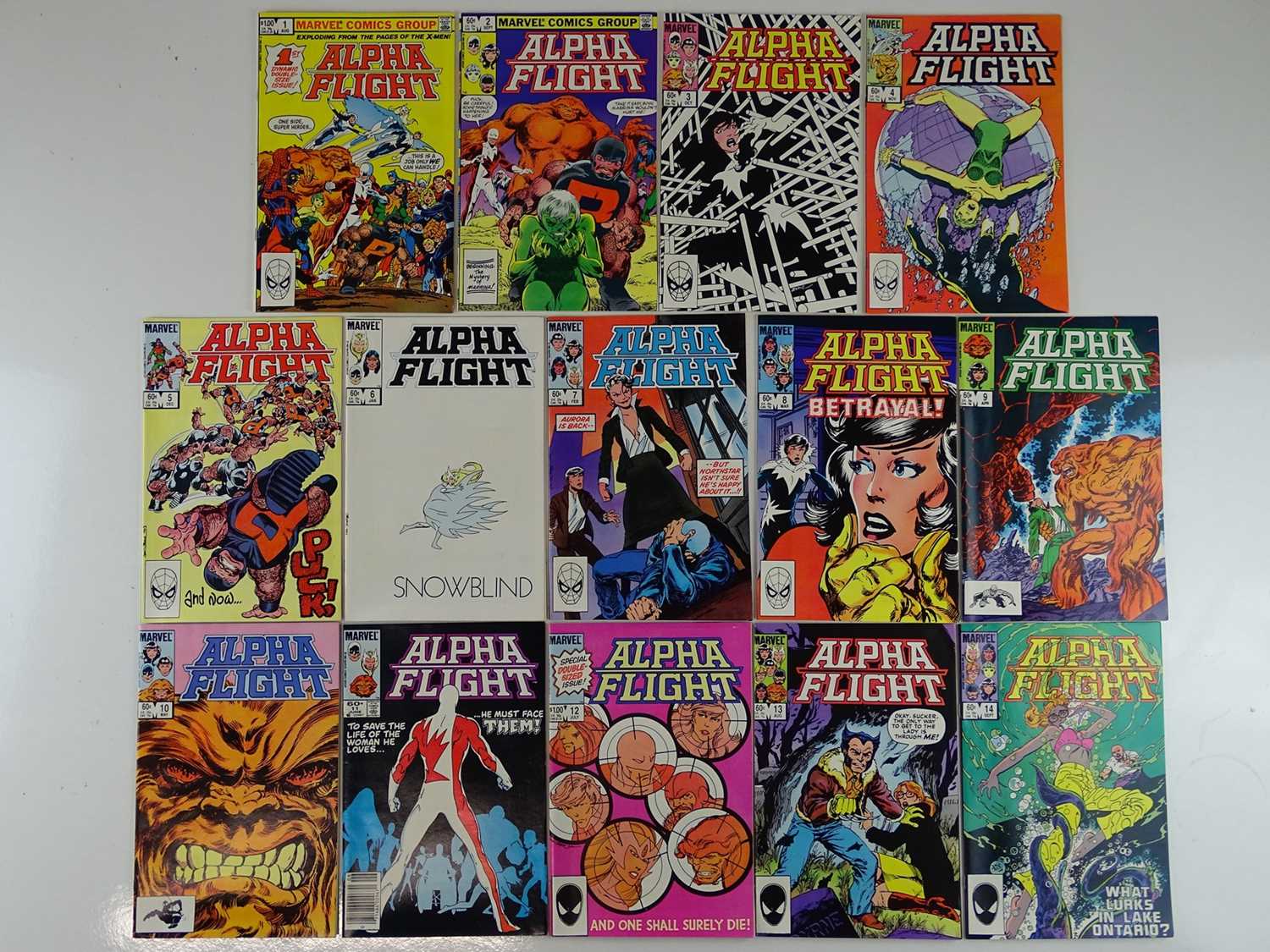Lot 255 - ALPHA FLIGHT #1, 2, 3, 4, 5, 6, 7, 8, 9, 10,